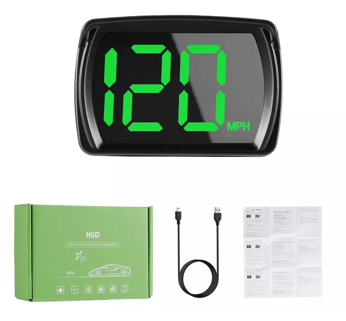 GPS Digital Speedometer Car Truck Motorcycle Head Up Display Odometer ...